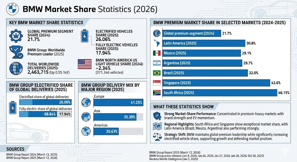 BMW Market Share Statistics (2026)